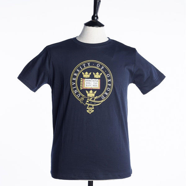 Classic Large Crest T-Shirt - Navy Blue – Bodleian Libraries